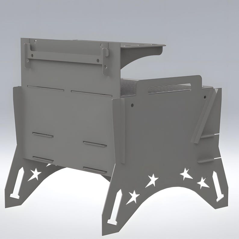 Collapsible Fire Pit for Camping,firepit Bbq,portable Barbecue,dxf File ...