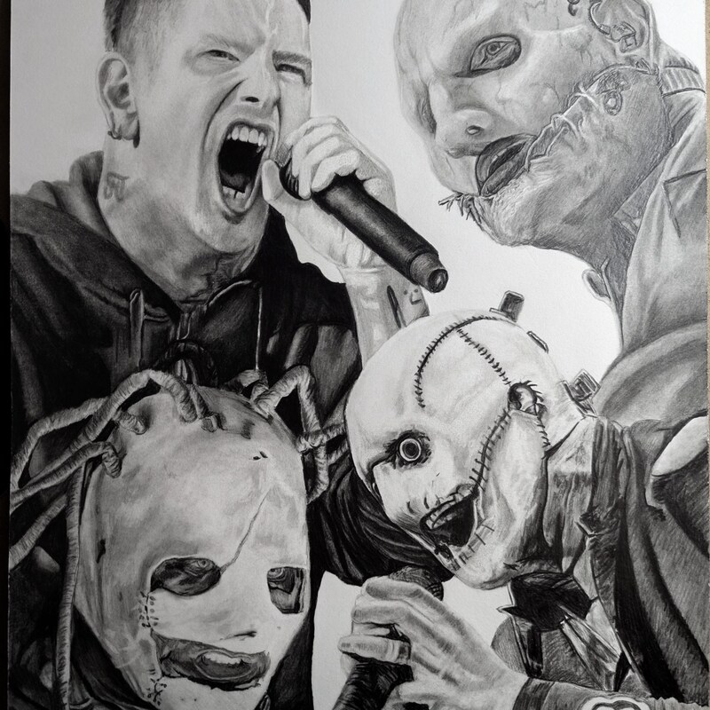 Slipknot Drawing - Etsy