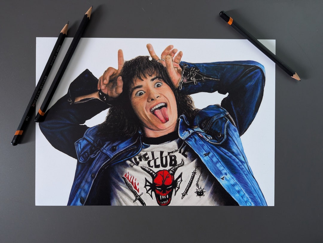 A4 Fan Art Eddie Munson Stranger Things Art Print, From the Original ...