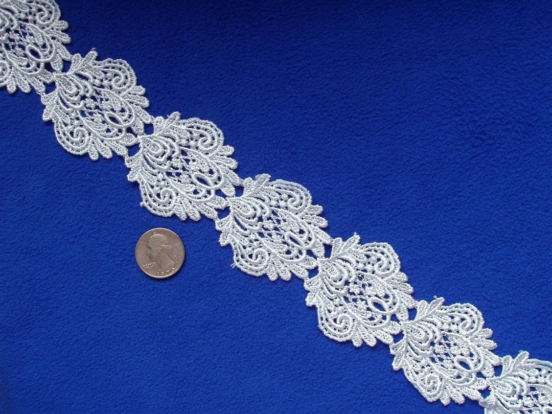 Vintage Venice Lace Trim Pale Ice Blue Soft Elegant Bridal Formal 2 ...