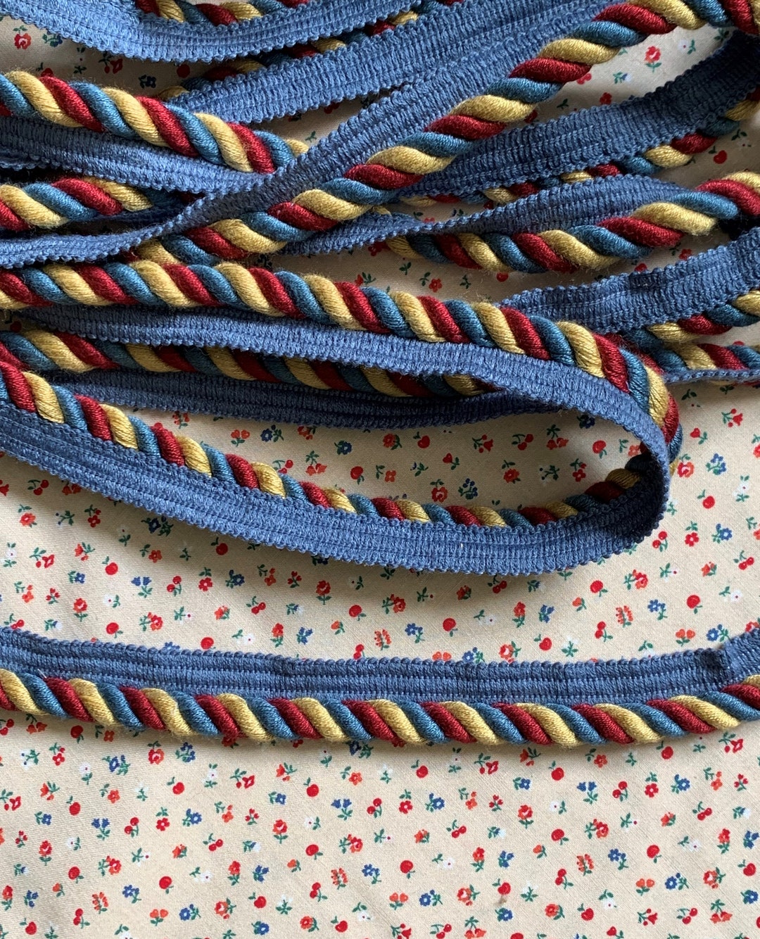 Conso 1/2" Wide, 3-ply Cording With 1/2" Lip Trim: Country Blue, Dark ...