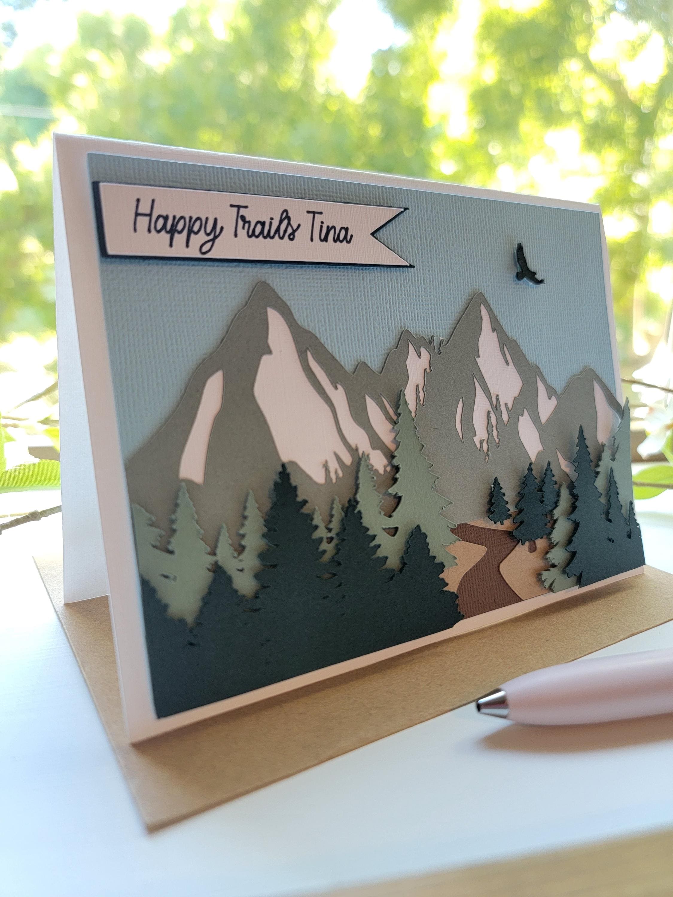 Happy Trails Retirement Card: Handmade Recycled Cardstock - Etsy