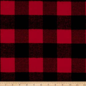 Red Buffalo Check Flannel Skirt, A-line With Pocket - Etsy