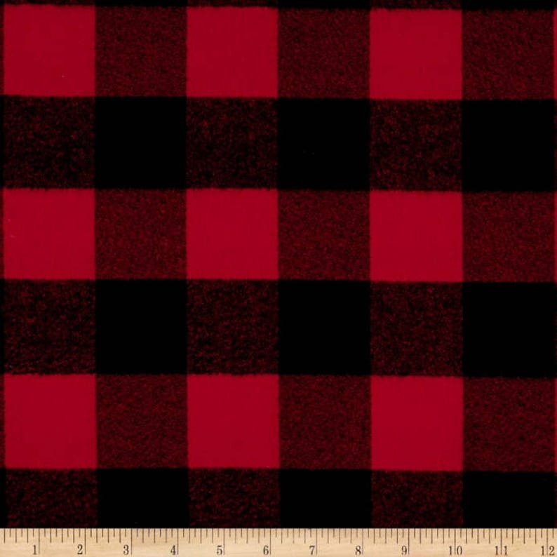 Red Buffalo Check Flannel Skirt, A-line With Pocket - Etsy