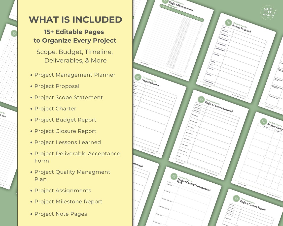 Project Management Canva Template, Task Tracker for Remarkable, Task ...
