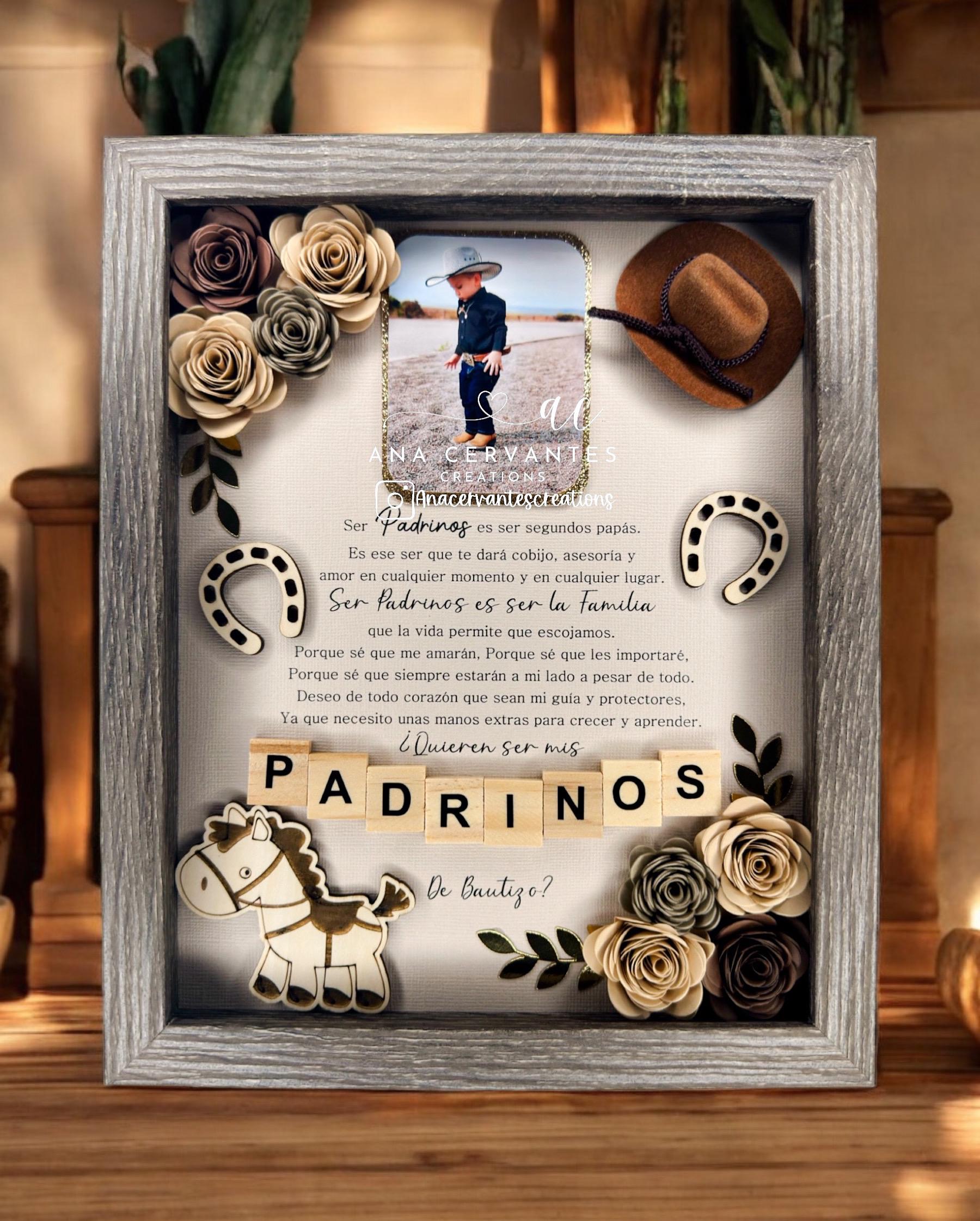Godparent Proposal Shadow Box Godparents Shadow Box Baptism Baptism ...