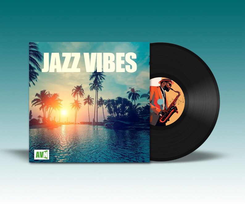 Vinyl Record Cover & Disk Mockup PSD Template Customizable Vinyl Album ...
