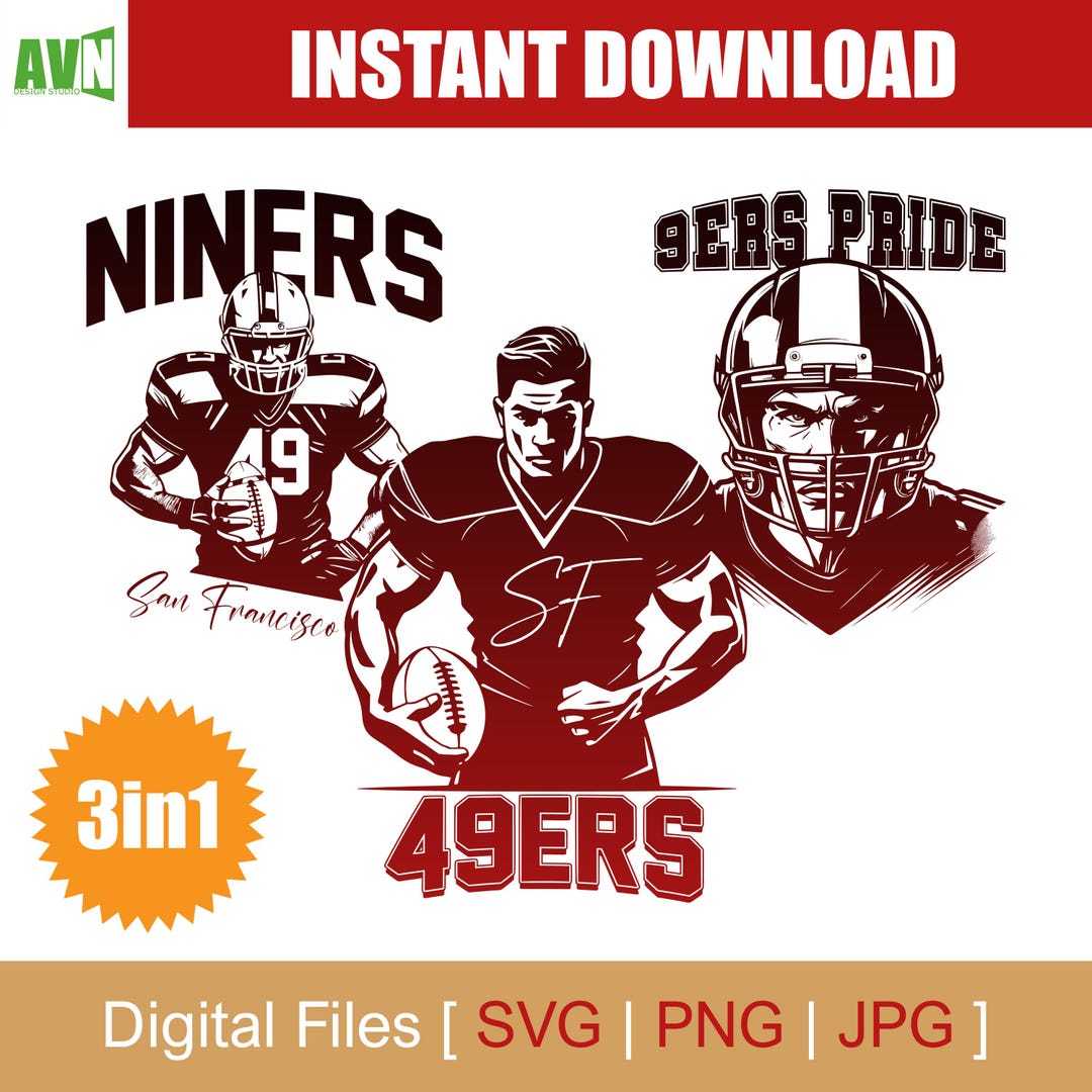49ers SVG Bundle Custom San Francisco 49ers Designs Svg, Png, Jpg ...