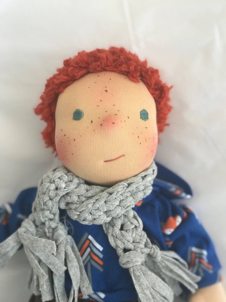 Custom boy doll FUR yarn or TEESEWATER locks hair 4 sizes | Etsy