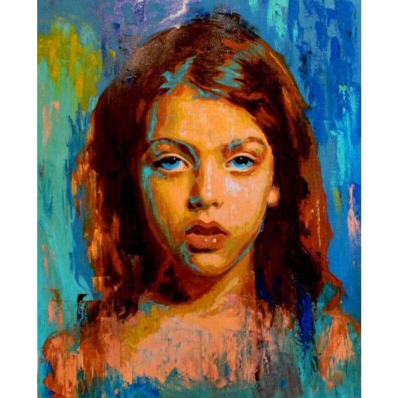 Custom Portrait Painting Oil Canvas, Commission Wall Art - Etsy
