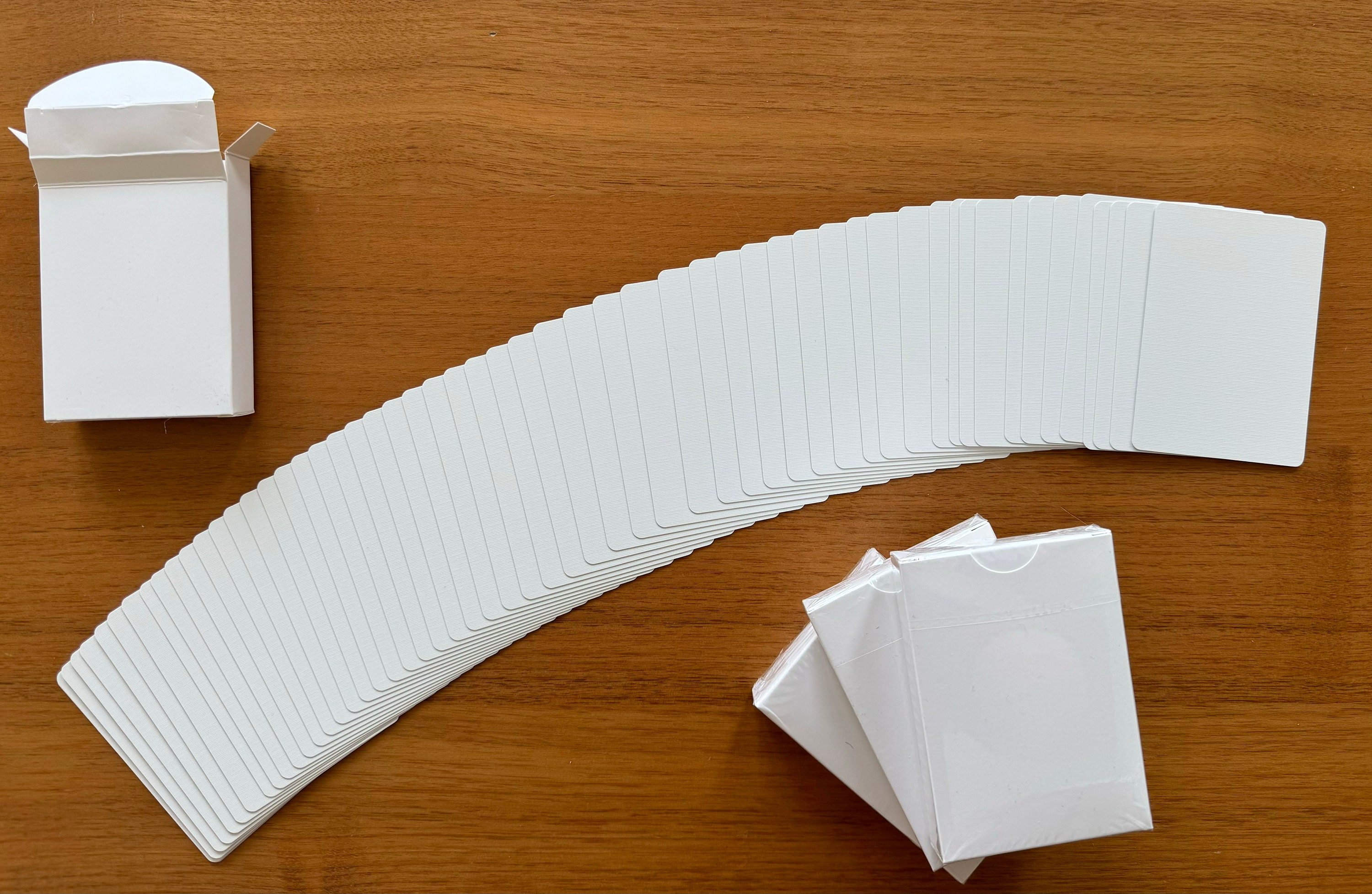 Premium Blank Playing Cards | Double Blank Playing Cards | Flash Cards ...