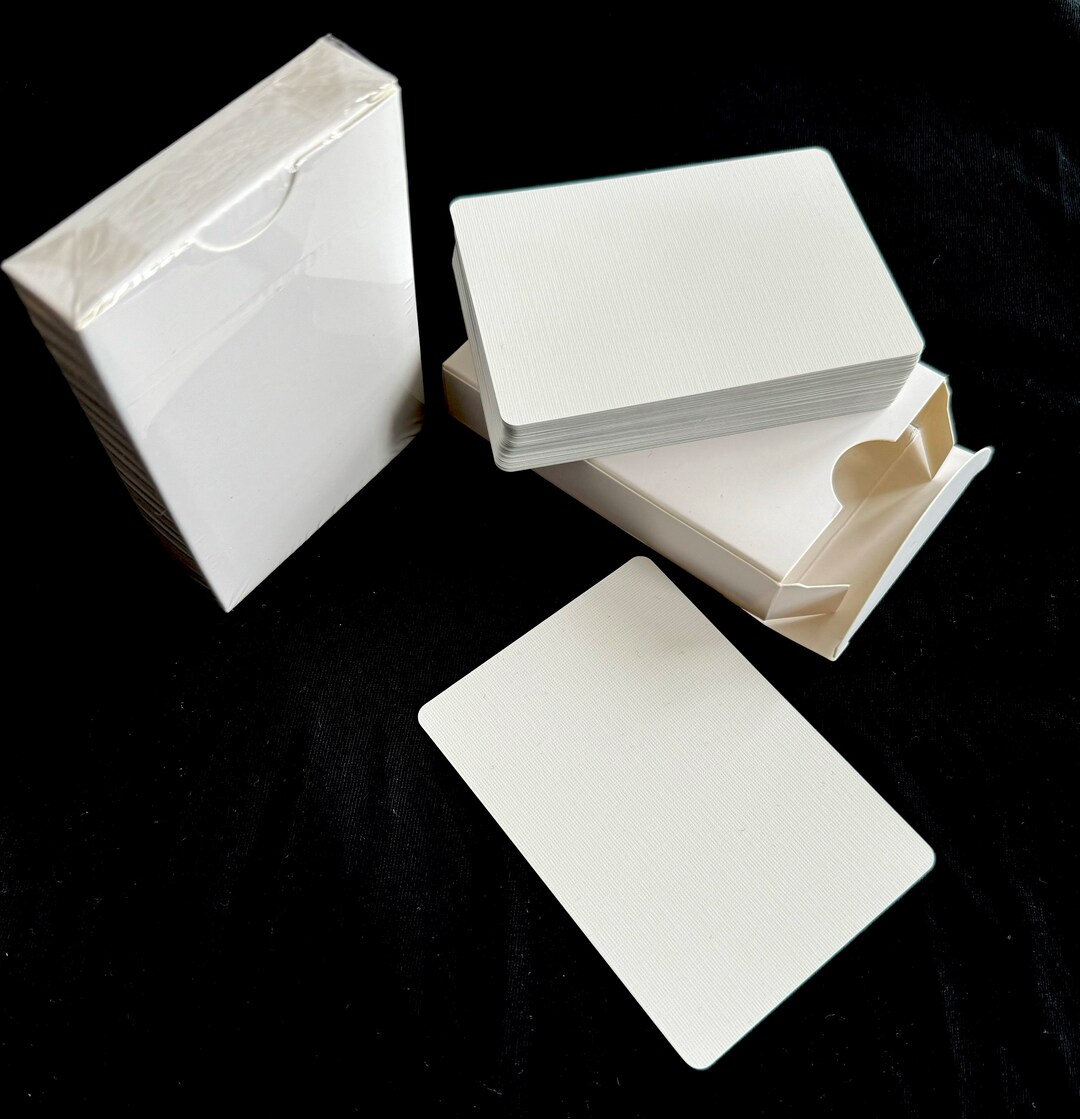Premium Blank Playing Cards | Double Blank Playing Cards | Flash Cards ...