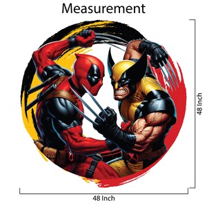 Deadpool Wall Decal Wolverine Wall Sticker Movie Wallpaper Deadpool ...