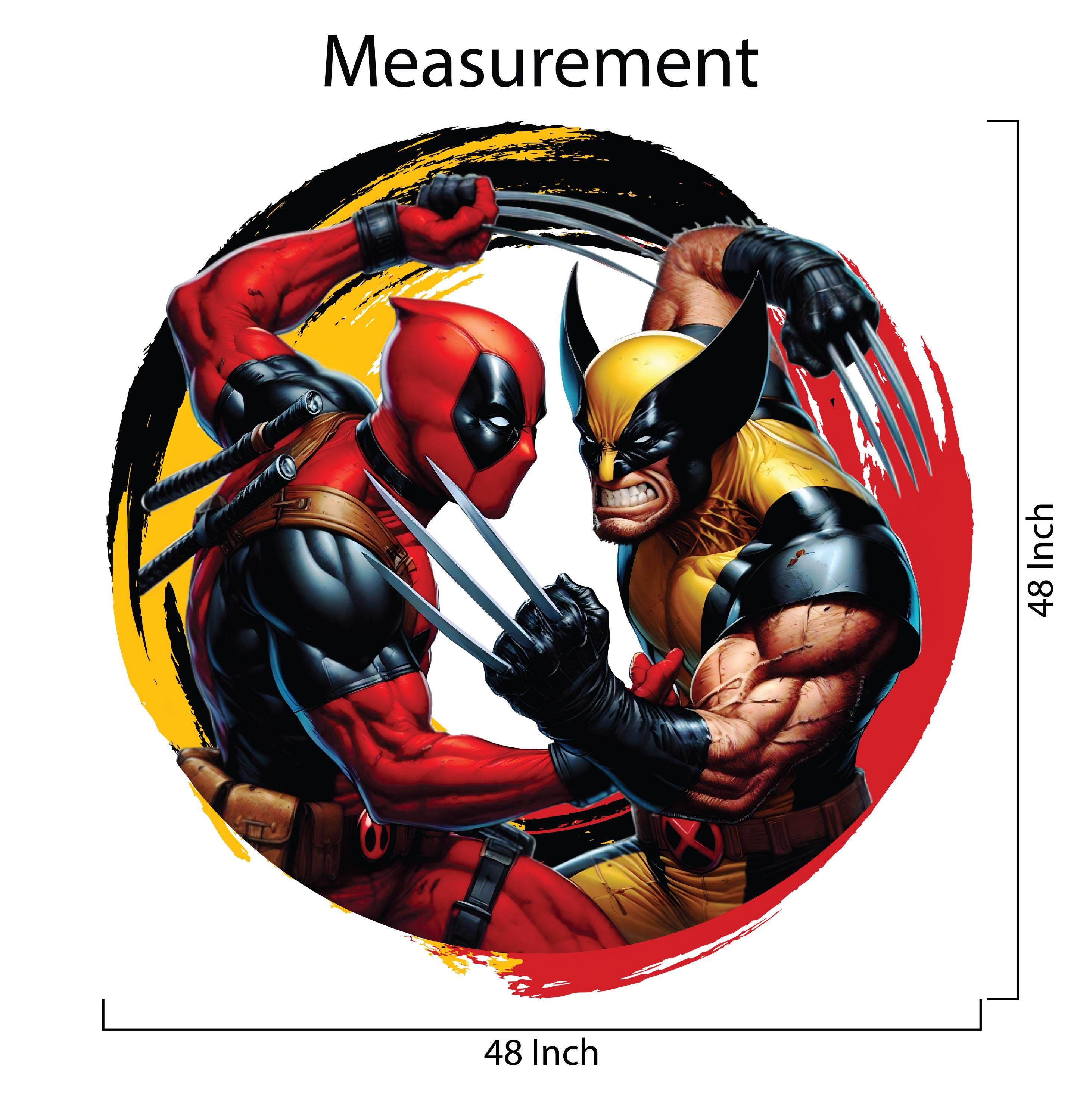 Deadpool Wall Decal Wolverine Wall Sticker Movie Wallpaper Deadpool ...