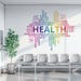 Health Wall Decal Medical Quote Wall Sticker Health Words Inspiring ...