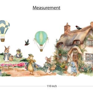 Peter Rabbit Wall Decal Peter Rabbit Wall Art Benjamin Bunny Wall ...