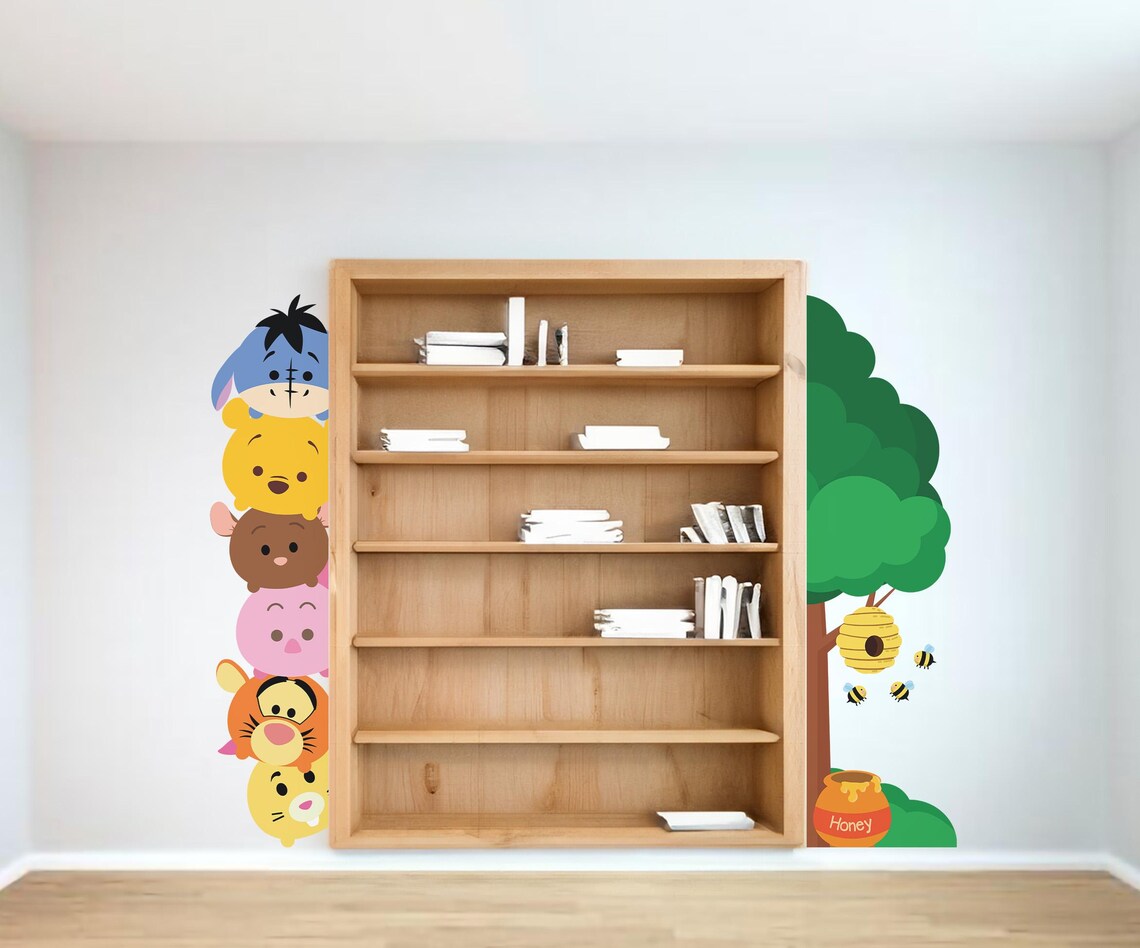 Tsum Tsum Wall Decal Winnie the Pooh Wall Decal Winnie Wall Art Tsum ...
