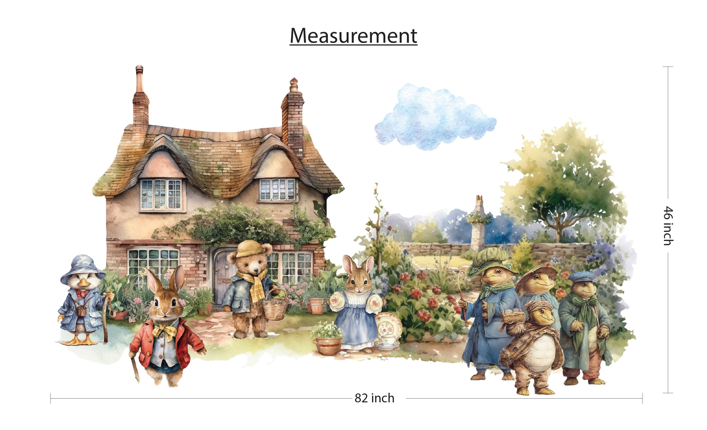 Peter Rabbit Wall Decal Peter Rabbit Wall Art Benjamin Bunny Wall ...