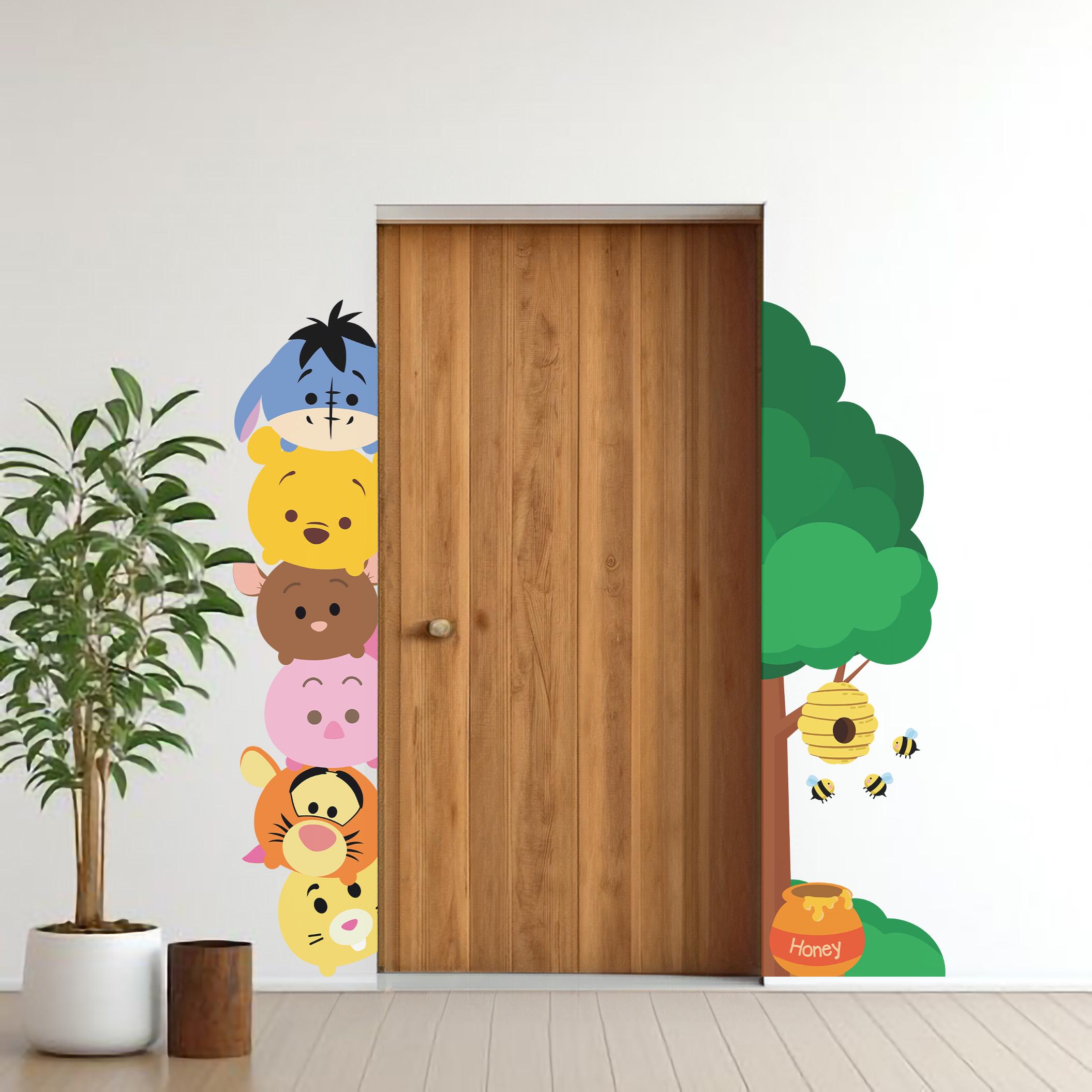 Tsum Tsum Wall Decal Winnie the Pooh Wall Decal Winnie Wall Art Tsum ...