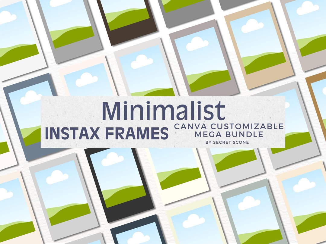 Minimalist Instax Frames: Canva Template Bundle (digital Download) - Etsy