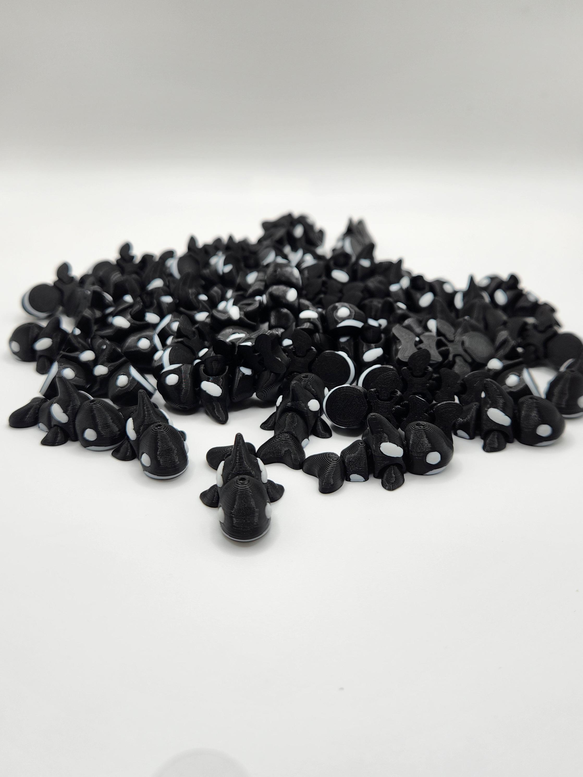 Orcas | 3D Printed | Articulated Flexi Bundle | Adorable Poseable 1 ...