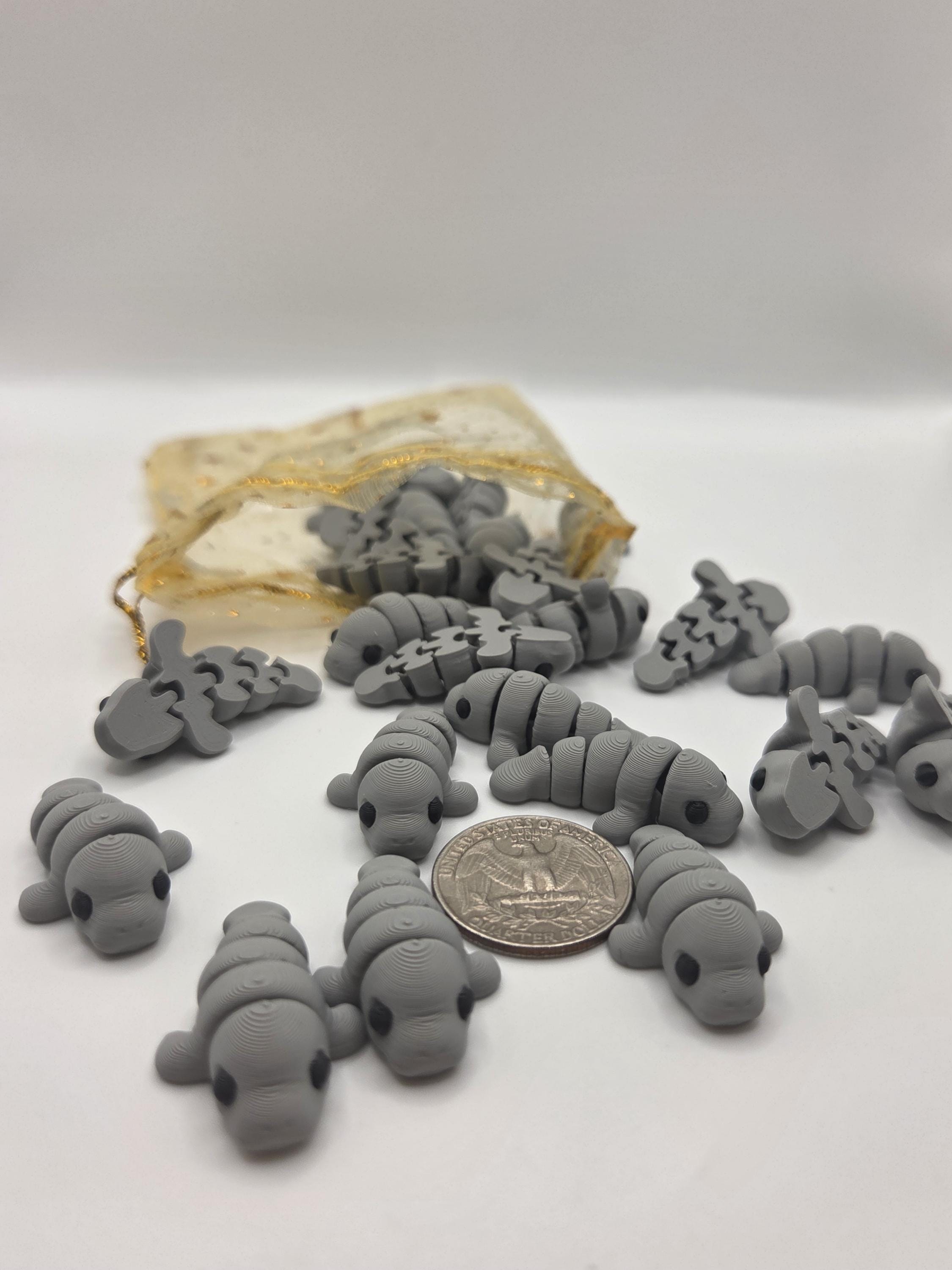 Manatee | 3D Printed | Articulated Flexi Bundle | Adorable Poseable 1 ...