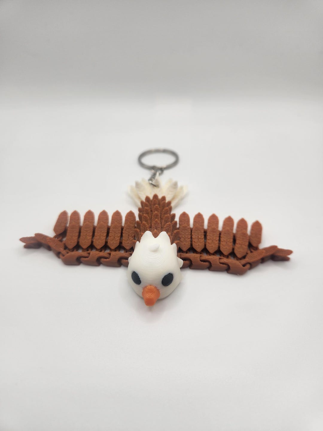 Eagle Keychain | 3D Printed | Articulated Flexi Keychain | Patriotic ...