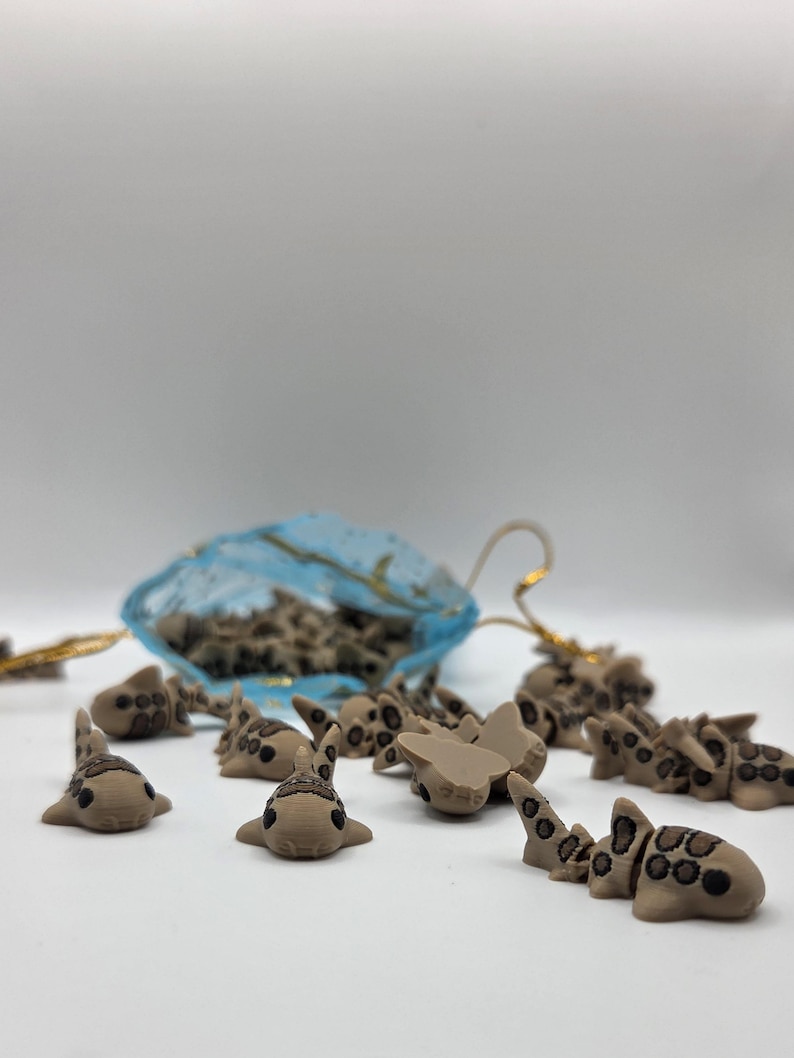 Cat Sharks | 3D Printed | Articulated Flexi Bundle | Adorable Poseable ...