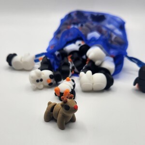 Snowmen, Penguins and Reindeer Minis | 3D Printed | Articulated Flexi ...