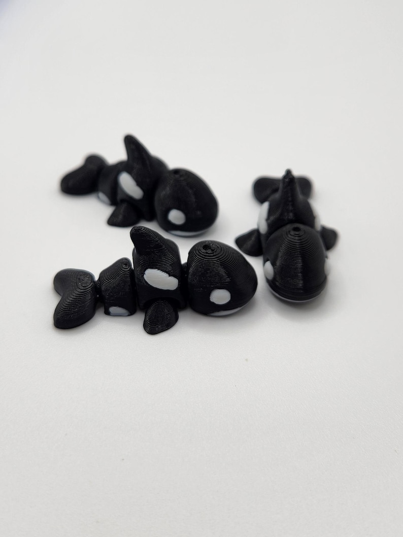 Orcas | 3D Printed | Articulated Flexi Bundle | Adorable Poseable 1 ...