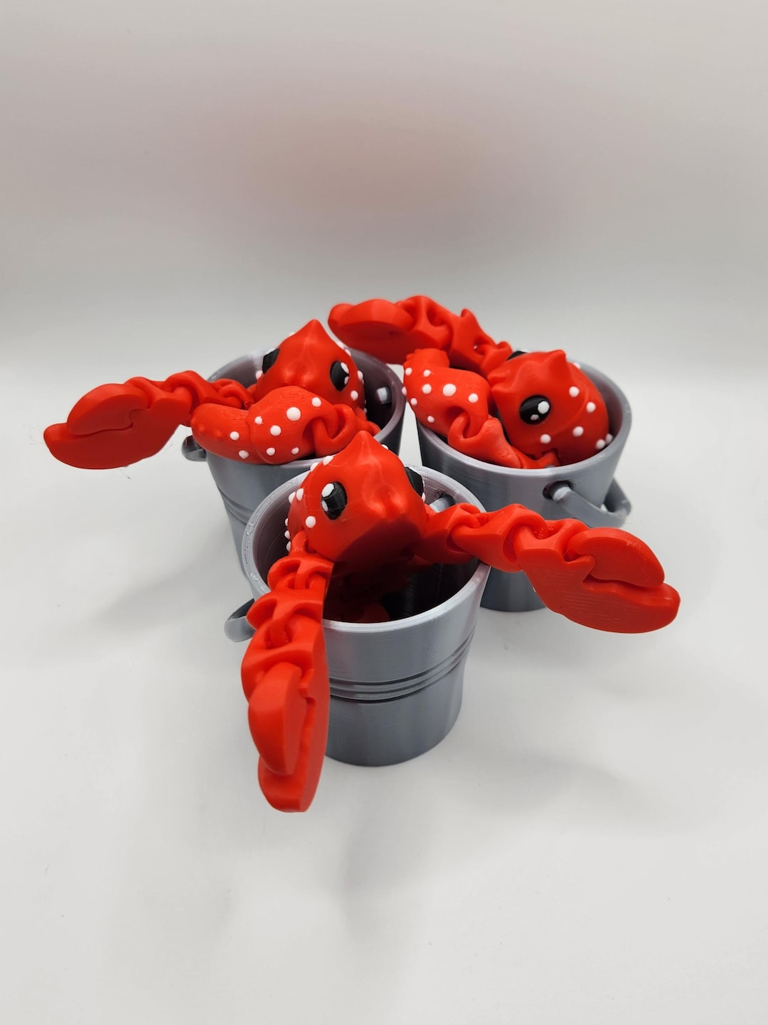 Lobster Bucket| 3D Printed | Articulated Flexi Toy | Adorable Poseable ...