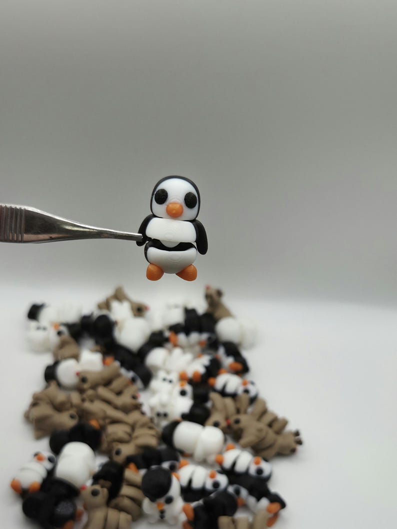 Snowmen, Penguins and Reindeer Minis | 3D Printed | Articulated Flexi ...