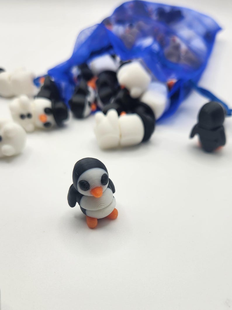 Snowmen, Penguins and Reindeer Minis | 3D Printed | Articulated Flexi ...