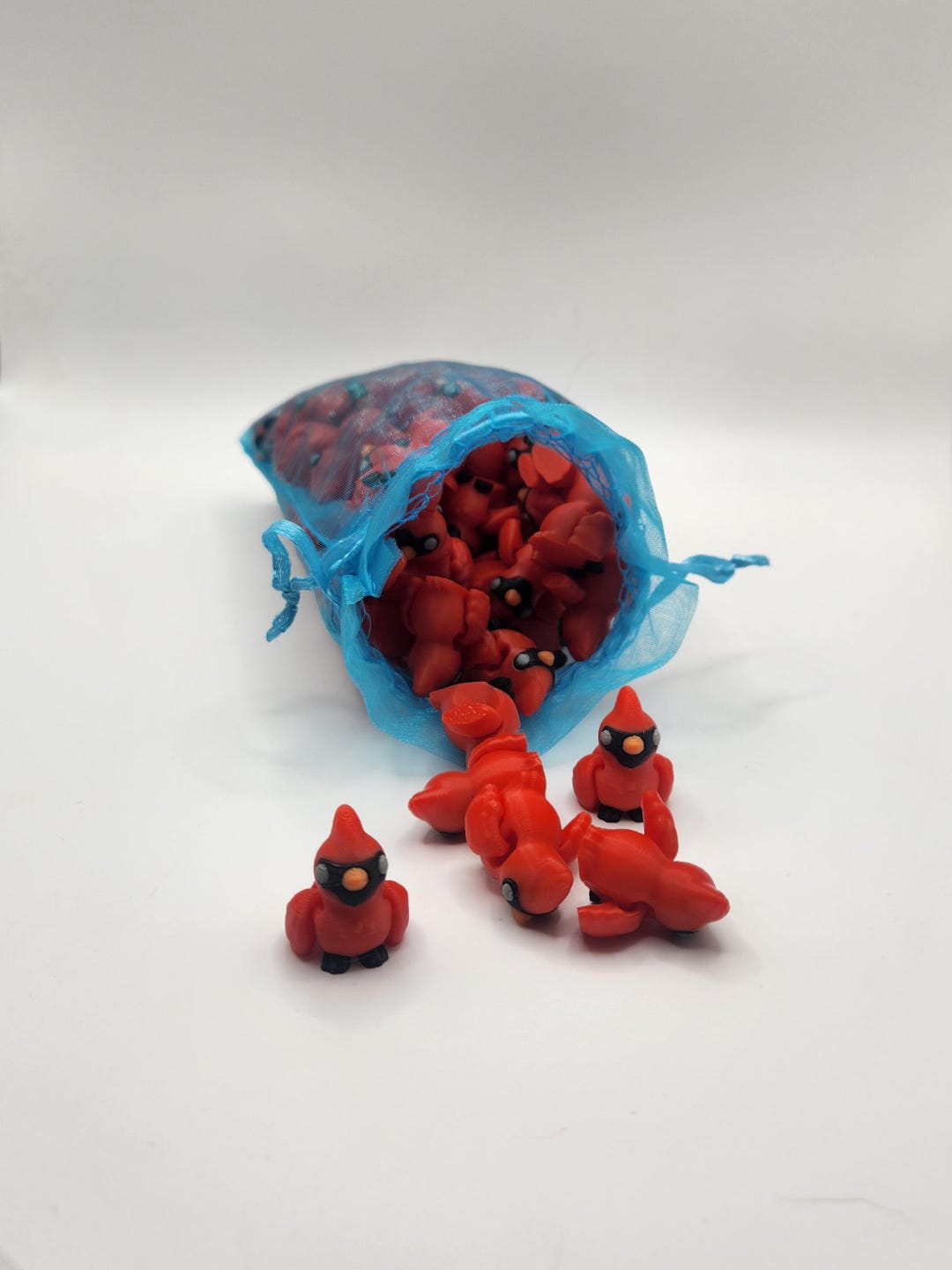 Mini 3D Printed Cardinals Cute Collectible Articulated Mini Animals ...