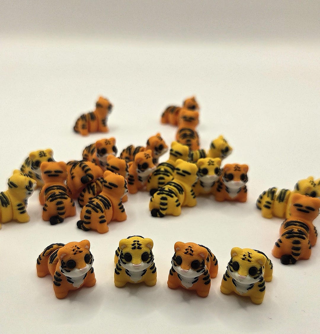 Tigers 3D Printed Fidget Toy Bundle | Sensory Toys for ADHD, Anxiety ...