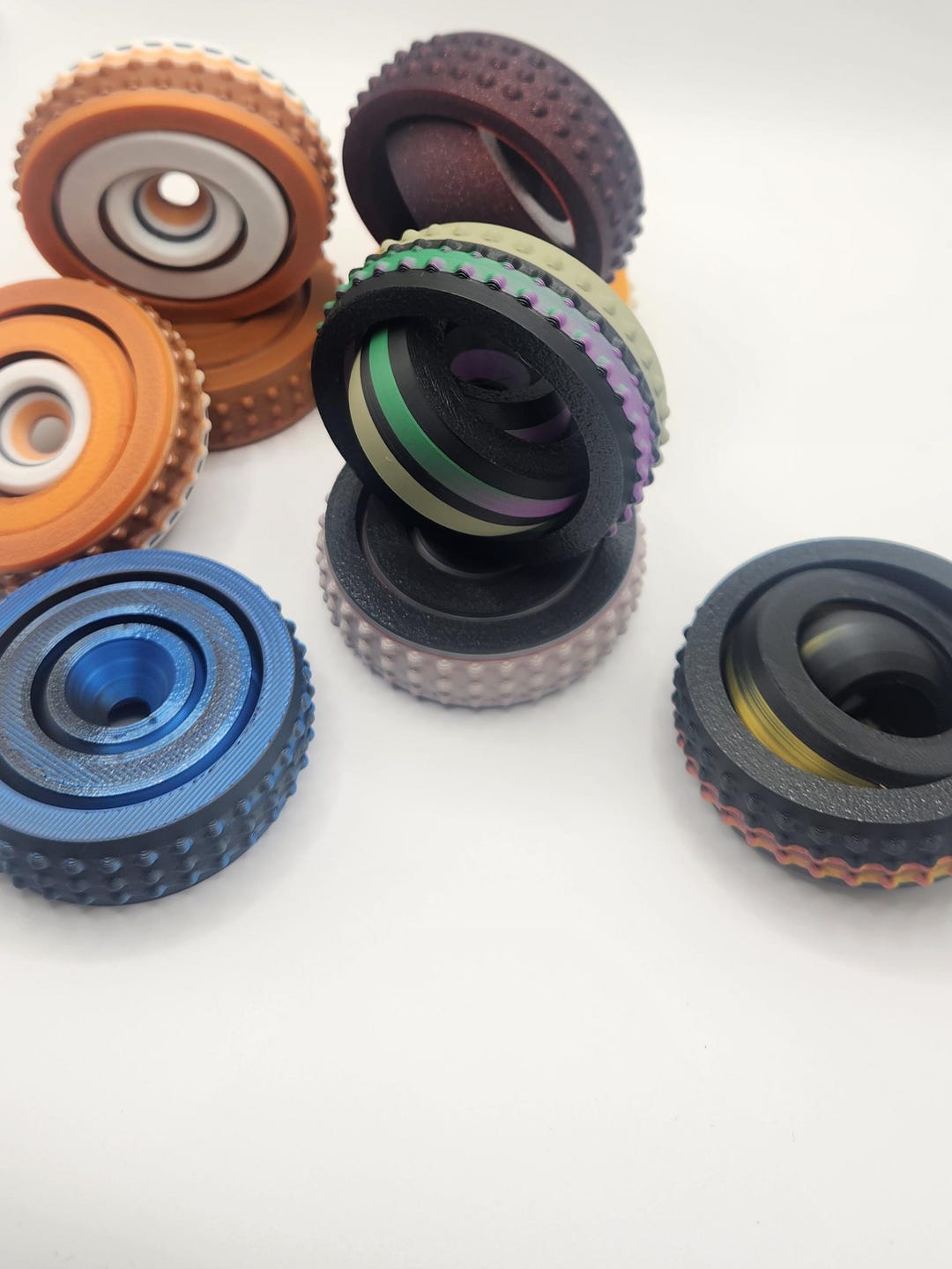 Mystery 5-pack of Rigid Gyro Fidgets - Surprise Fidget Toys for Stress ...