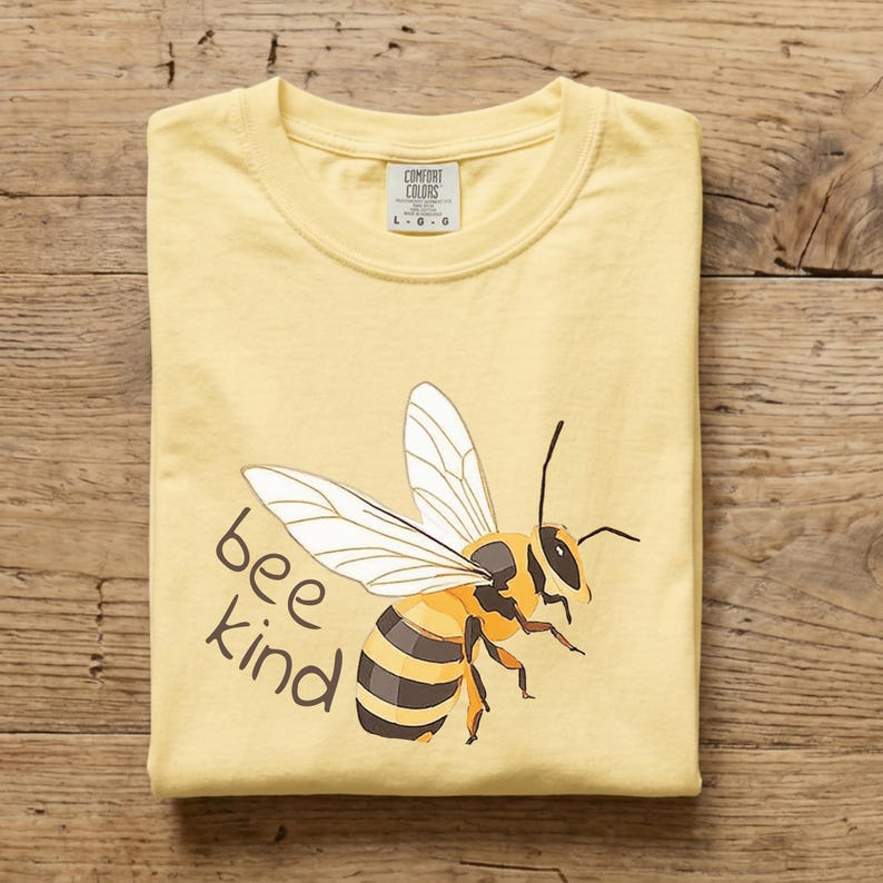 Bee Kind Bumble Bee Shirt, Comfort Colors T-shirt - Etsy