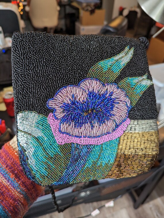 Vintage Patrick Sweeney Beaded Purse the last tulip c… - Gem
