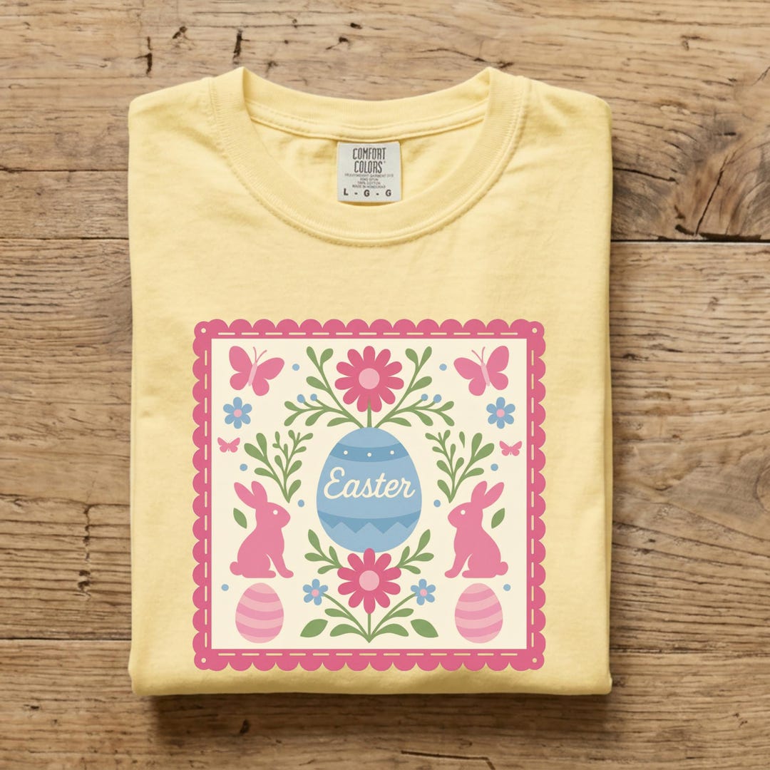 Easter Otomi Pattern Shirt, Comfort Colors T-shirt - Etsy
