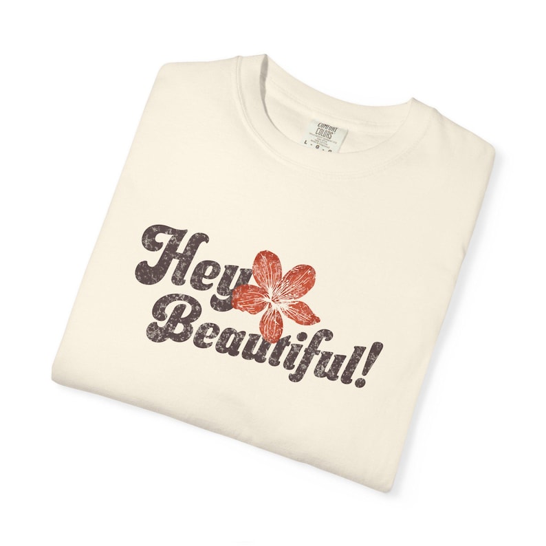 Hey Beautiful Retro Style Shirt, Comfort Colors T-shirt - Etsy