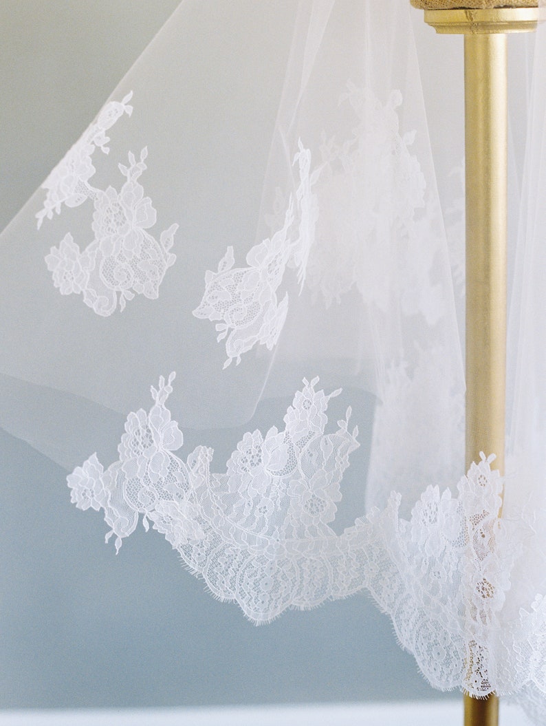 Drop Veil-soft Tulle Fabric custom Veil by Veiled Beauty - Etsy