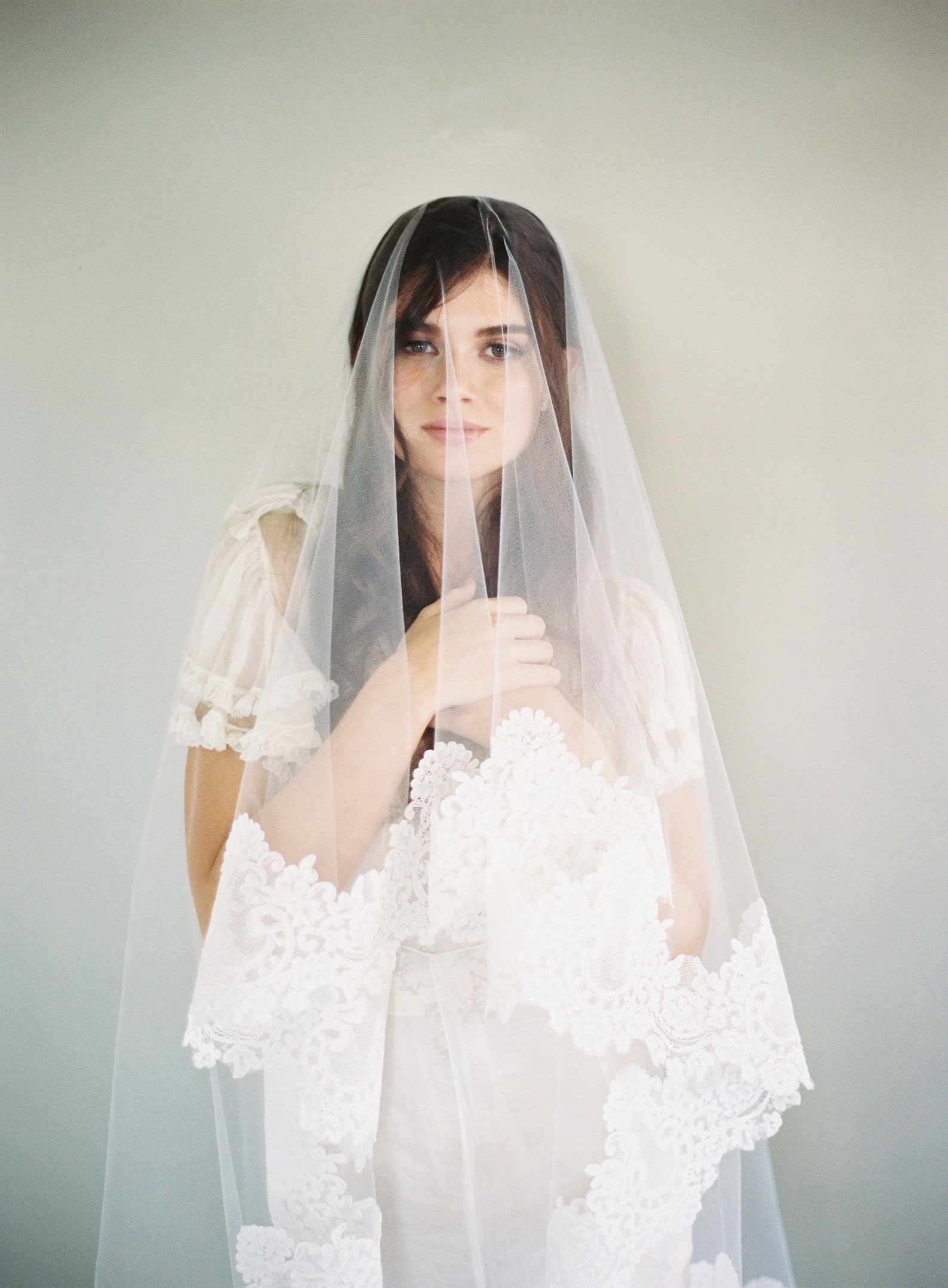 Lace Drop Veil Ivory Lace Veil Veiled Beauty English Net - Etsy