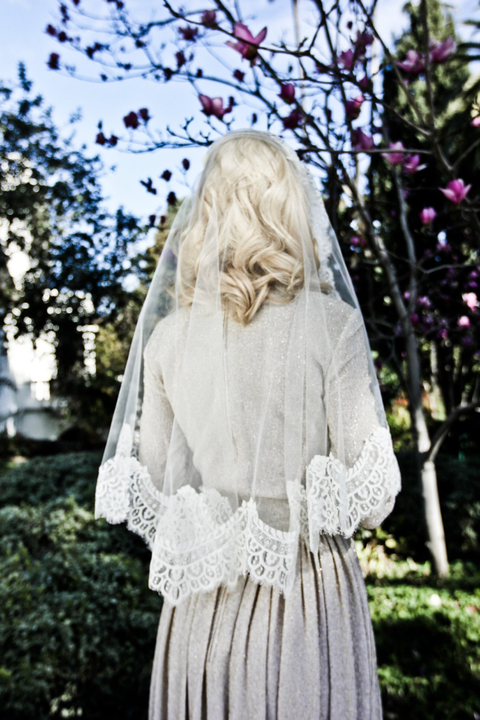 Lace Mantilla-juliet Cap Veil-1920s Headpiecel-chapel Length Veil-boho ...
