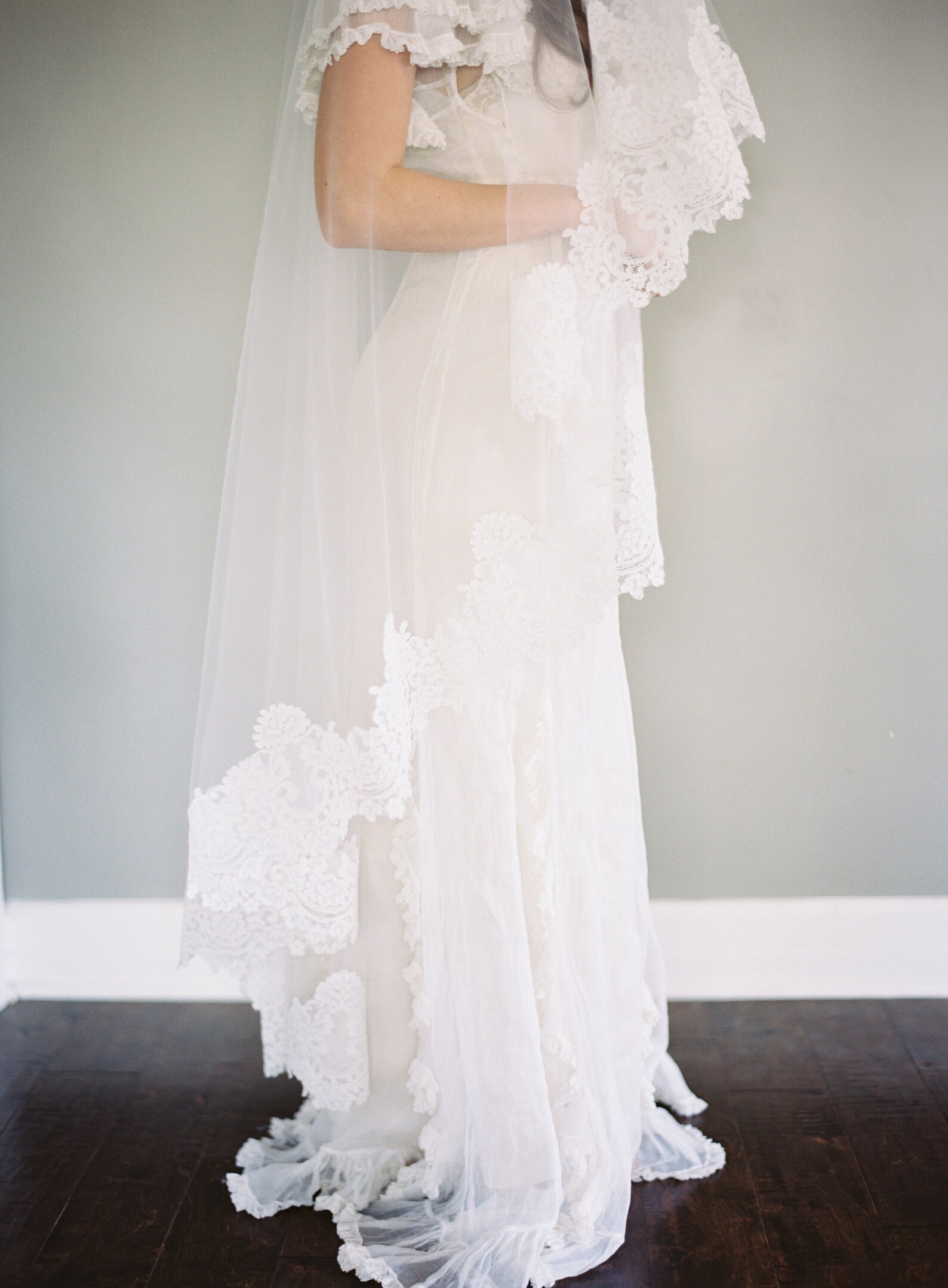 Lace Drop Veil, Ivory Lace Veil, Veiled Beauty, English Net Veil, Lace ...