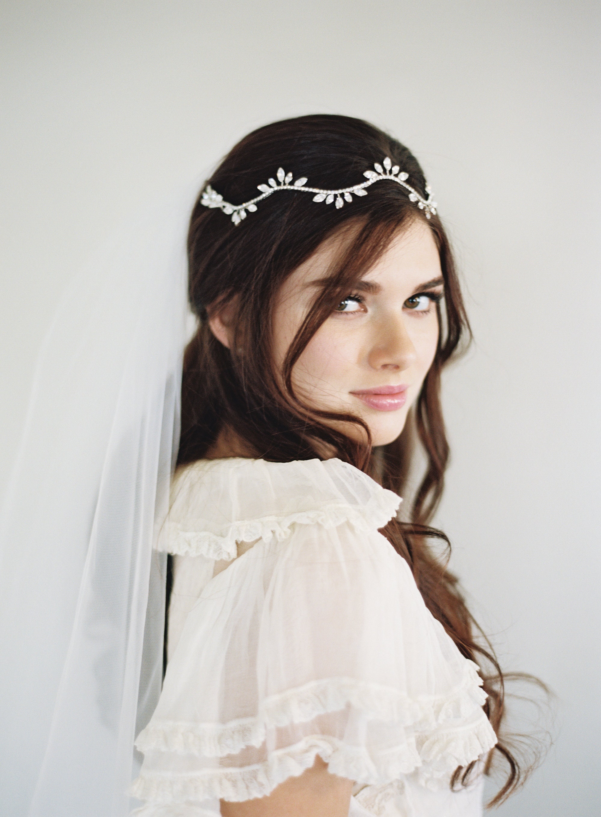 Drop Veil Bridal Veil Double Layer Veil Two Tier Veil | Etsy