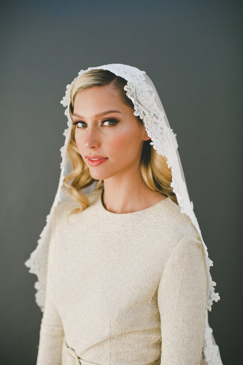 Mantilla Veil-english Net Veil | Custom Veil by Veiled Beauty | Soft ...