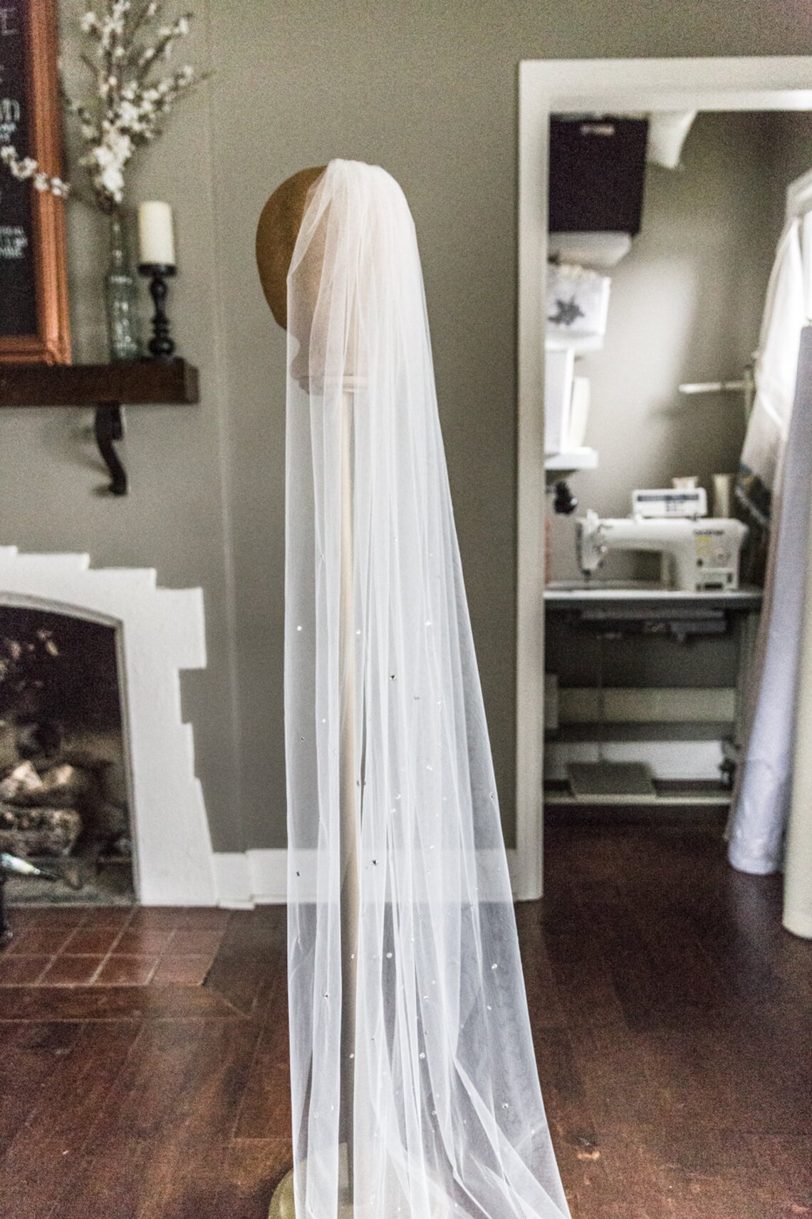 Drop Crystal Veil Drop Veil Drop Wedding Veil Swarovski | Etsy