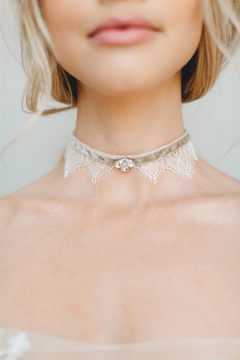 Boho Velvet Choker Boho Necklace Ideas Summer Boho Choker - Etsy