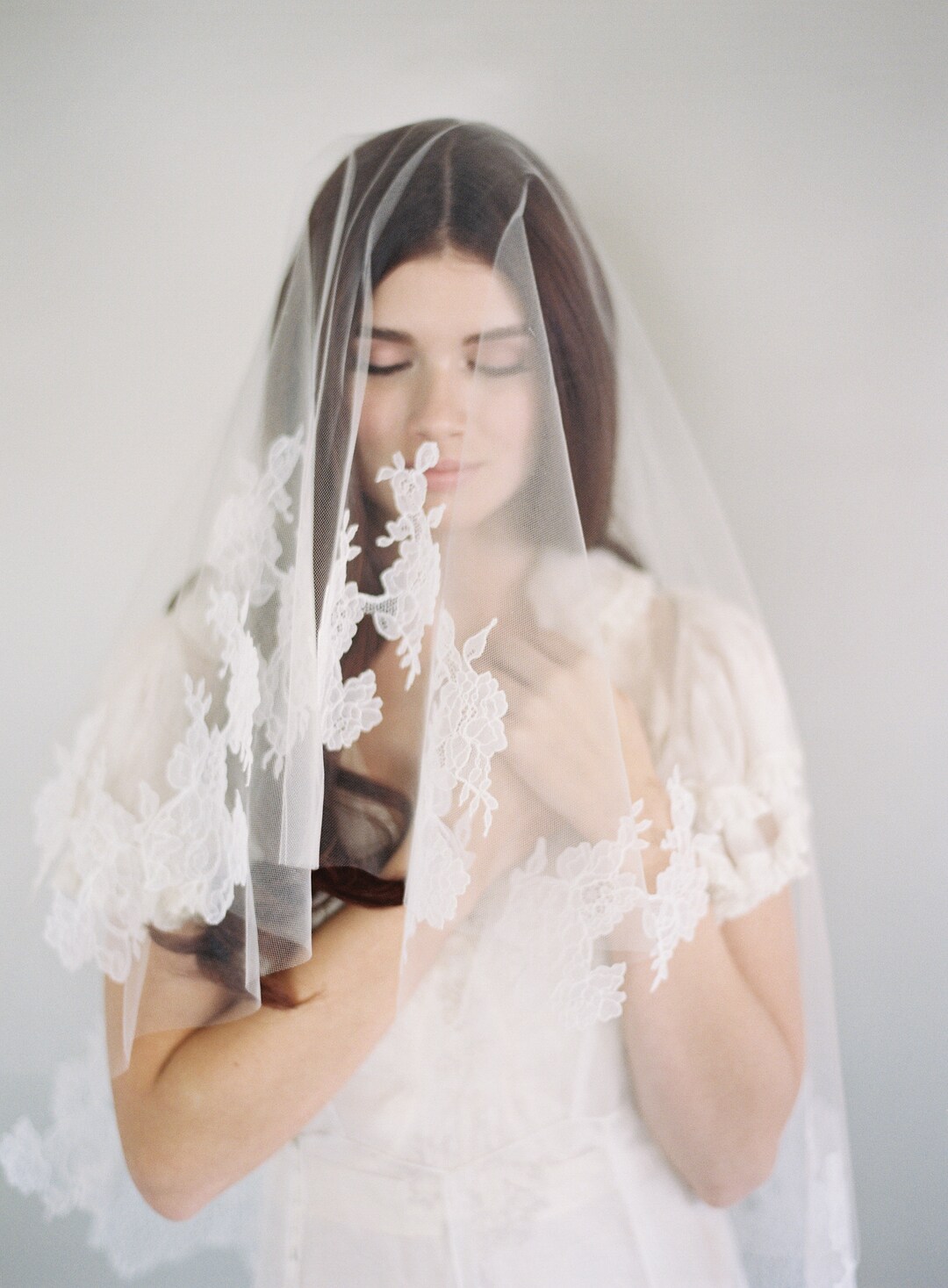 Drop Veil-soft Tulle Fabric |custom Veil by Veiled Beauty | Bridal ...