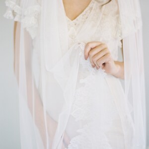 Drape Veil, Swoop Veil, Chantilly Lace Veil, English Net Veil, Bridal ...